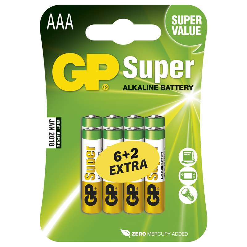Alkalická baterie GP Super AAA (LR03) | Pronářadí
